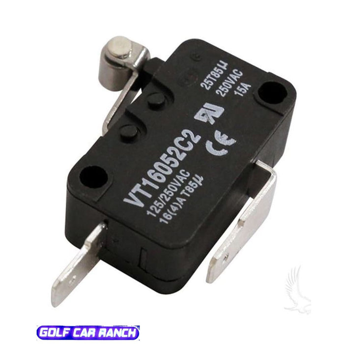 MS-008 Micro Switch, 2 Terminal, E-Z-Go 4 Cycle Gas 94+, Electric 94 ...
