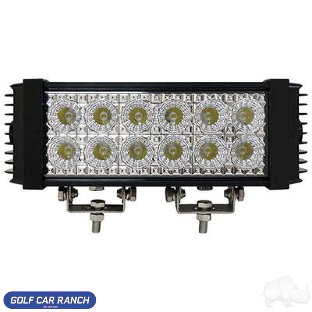 GOLF CART LED LIGHT BAR, SPOTLIGHT and FLOODLIGHT - WHITE — GOLF CAR RANCH