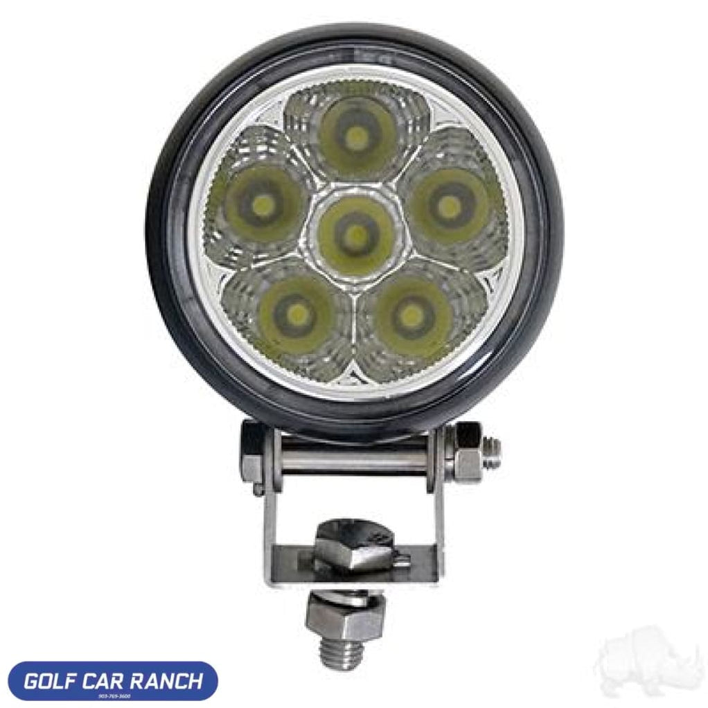 GOLF CART LED LIGHT BAR, SPOTLIGHT and FLOODLIGHT - WHITE — GOLF CAR RANCH